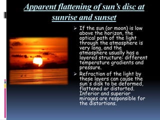 Atmospheric refraction ppt | PPTX