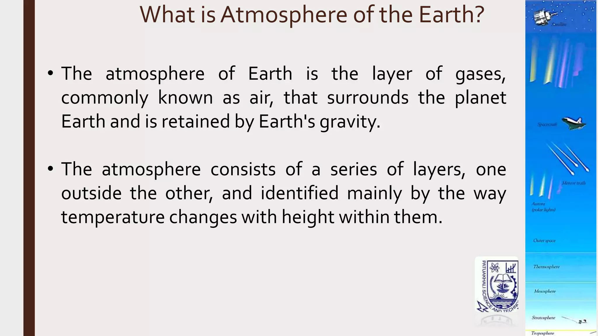 Atmospheric structure | PPTX