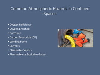 Atmospheric Testing in Confined Spaces | PPTX