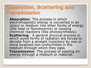 Movement of EMR in the Atmosphere and Atmospheric window | PPTX