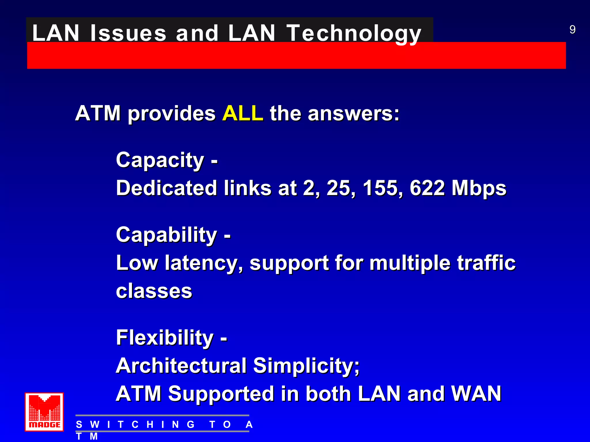 ATM Overview from Madge Networks | PPT