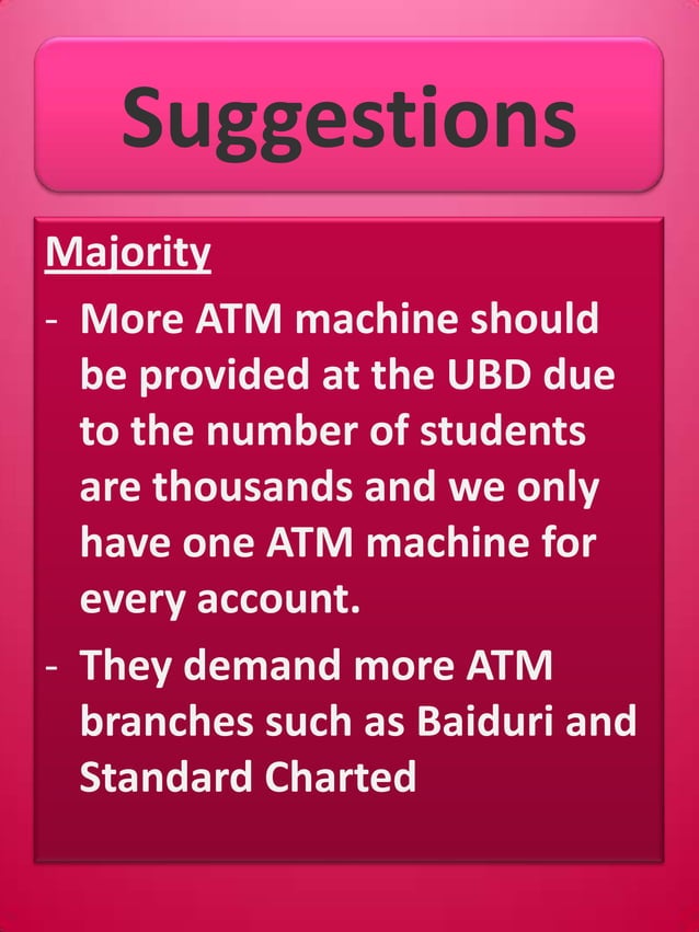 ATM Machine Presentation | PPTX