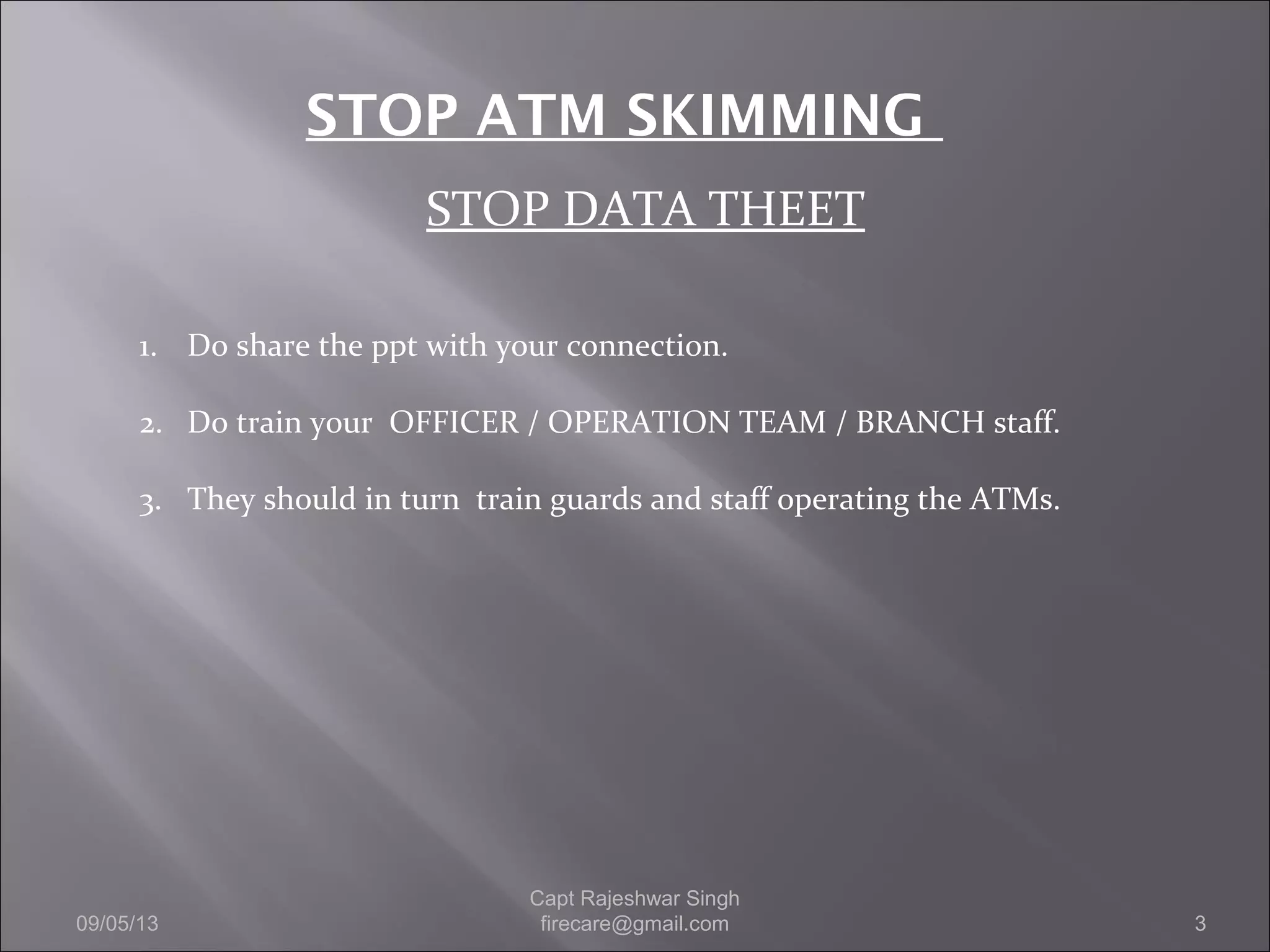 Know about ATM skimming Devices | PPT