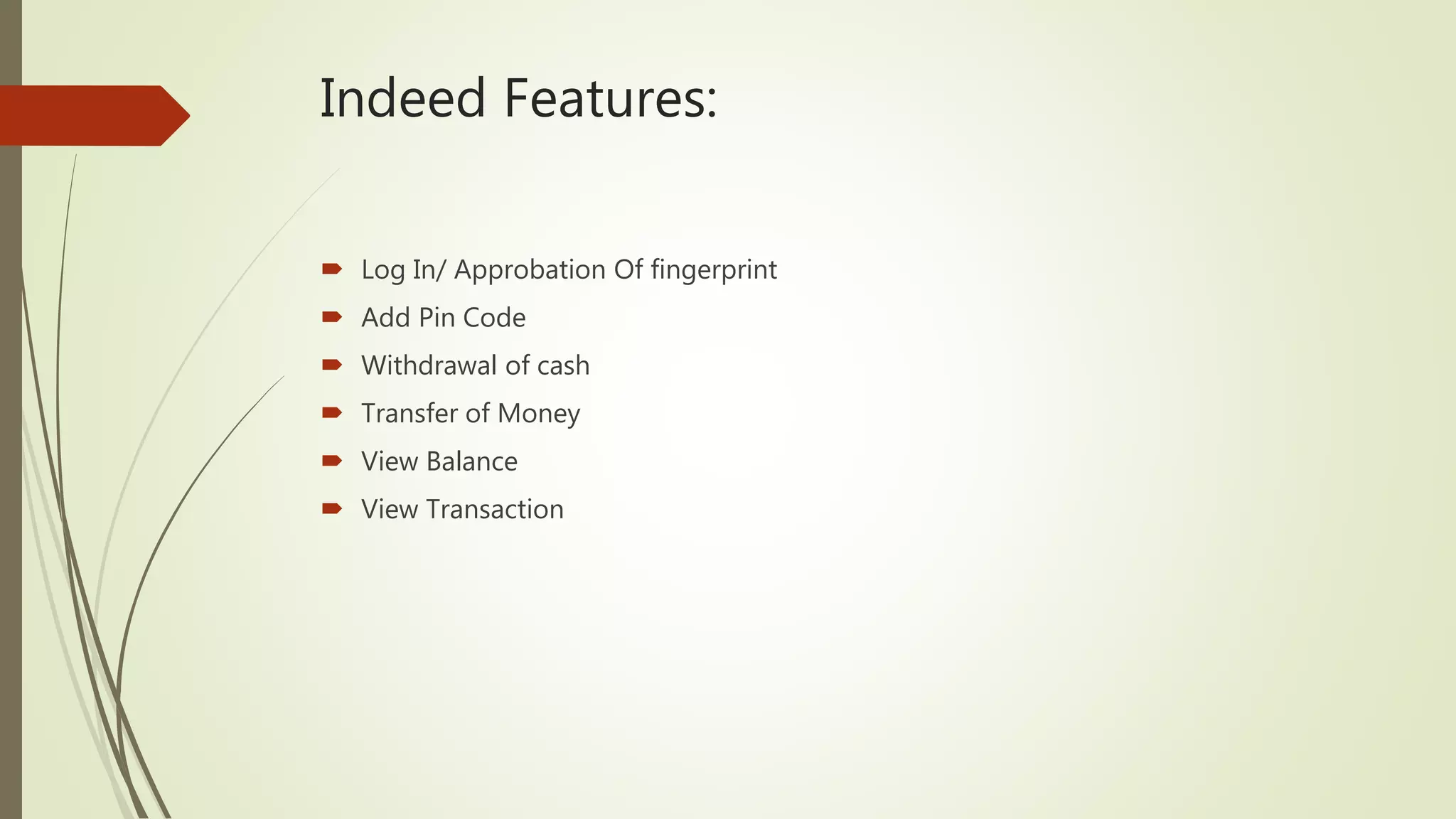 finger print based Atm software requirement story board | PPTX