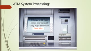 finger print based Atm software requirement story board | PPTX
