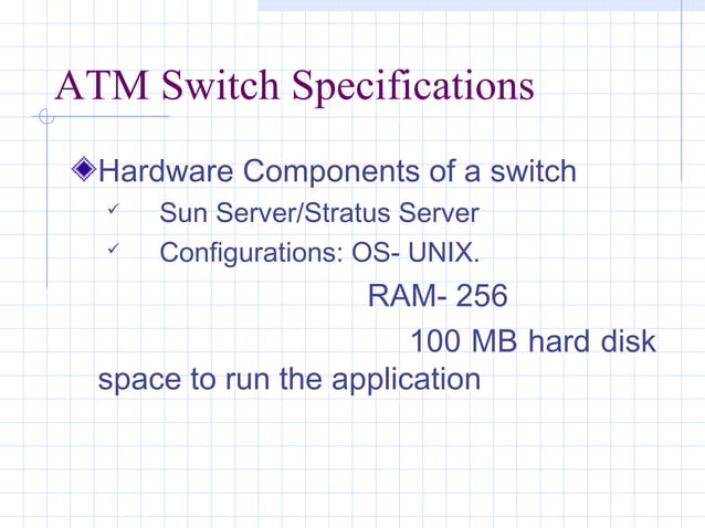 Atm Switch Ppt Operating Systems Computer Software And Applications