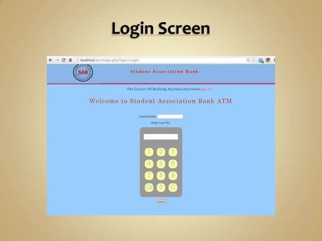 Atm system_project | PPT