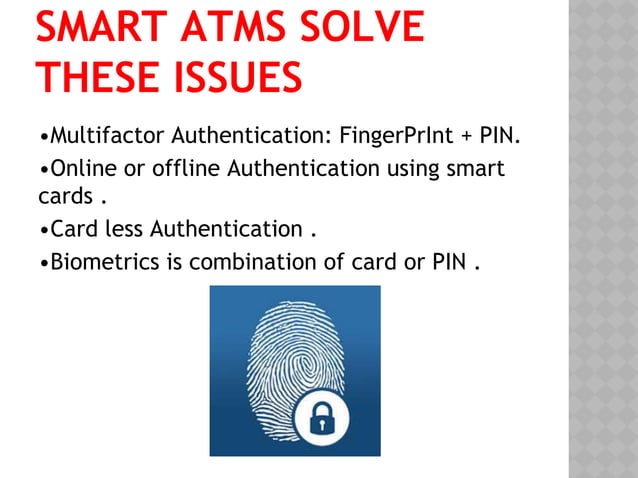 Atm system ppt | PPTX | Credit Cards | Personal Debt