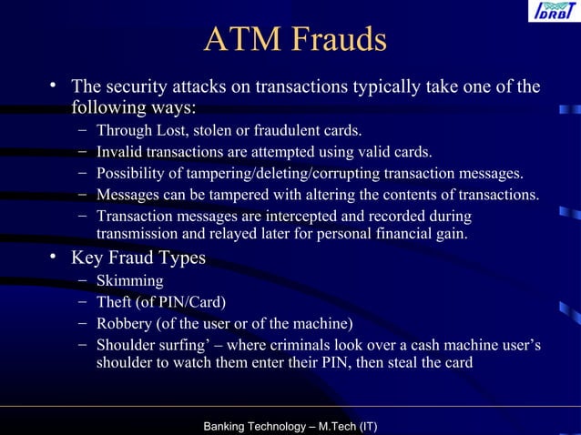 Atm technology and operations | PPT