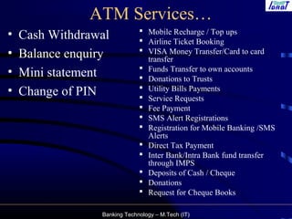 Atm technology and operations | PPT