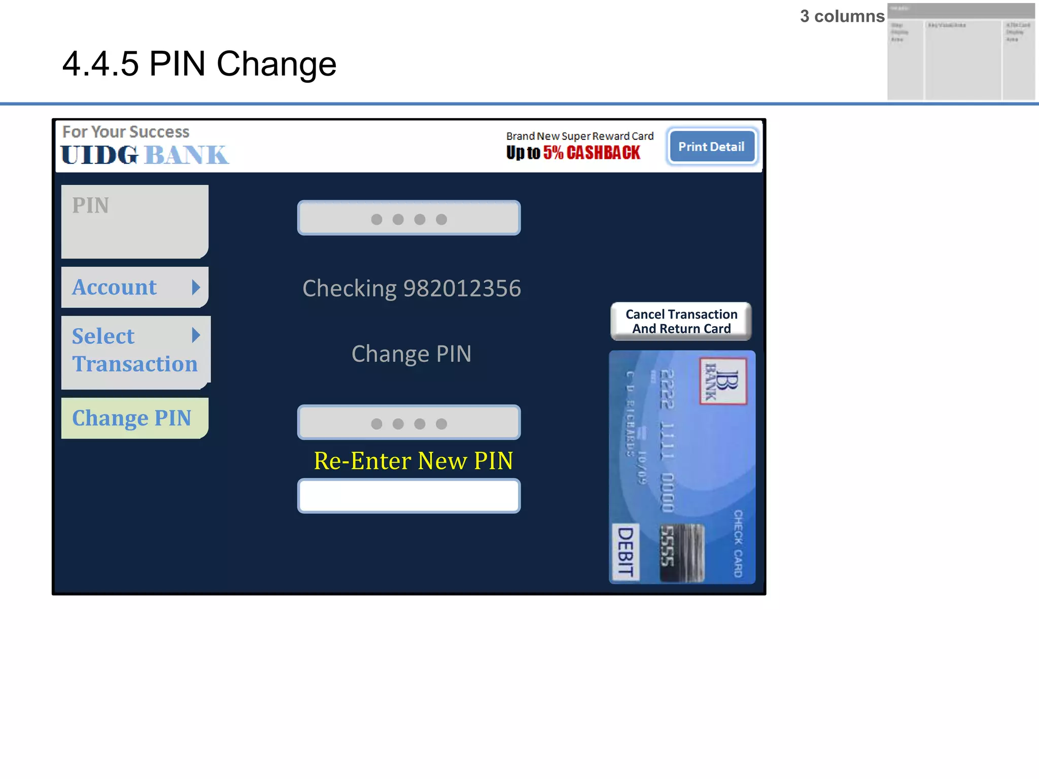 ATM UI prototyping | PPTX