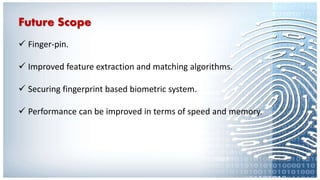 Atm using fingerprint | PPTX