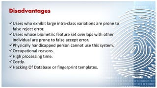 Atm using fingerprint | PPTX