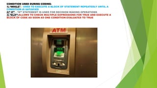 ATM USING PYTHON 2.32.pptx | Programming Languages | Computing