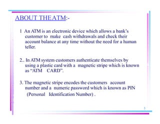 Atm wtih an eye FROM ANAND REDDY | PPTX