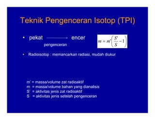 Aplikasi teknik Nuklir bidang kimia | PPT