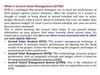 Project Management EVM & SCBA | PPTX