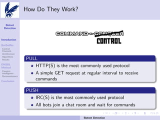 A Brief Incursion into Botnet Detection | PPT