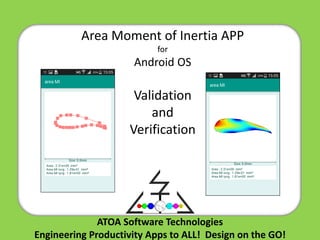 Atoa area moment of inertia Calculator App | PDF | 3-D Graphics | Computer Software and Applications