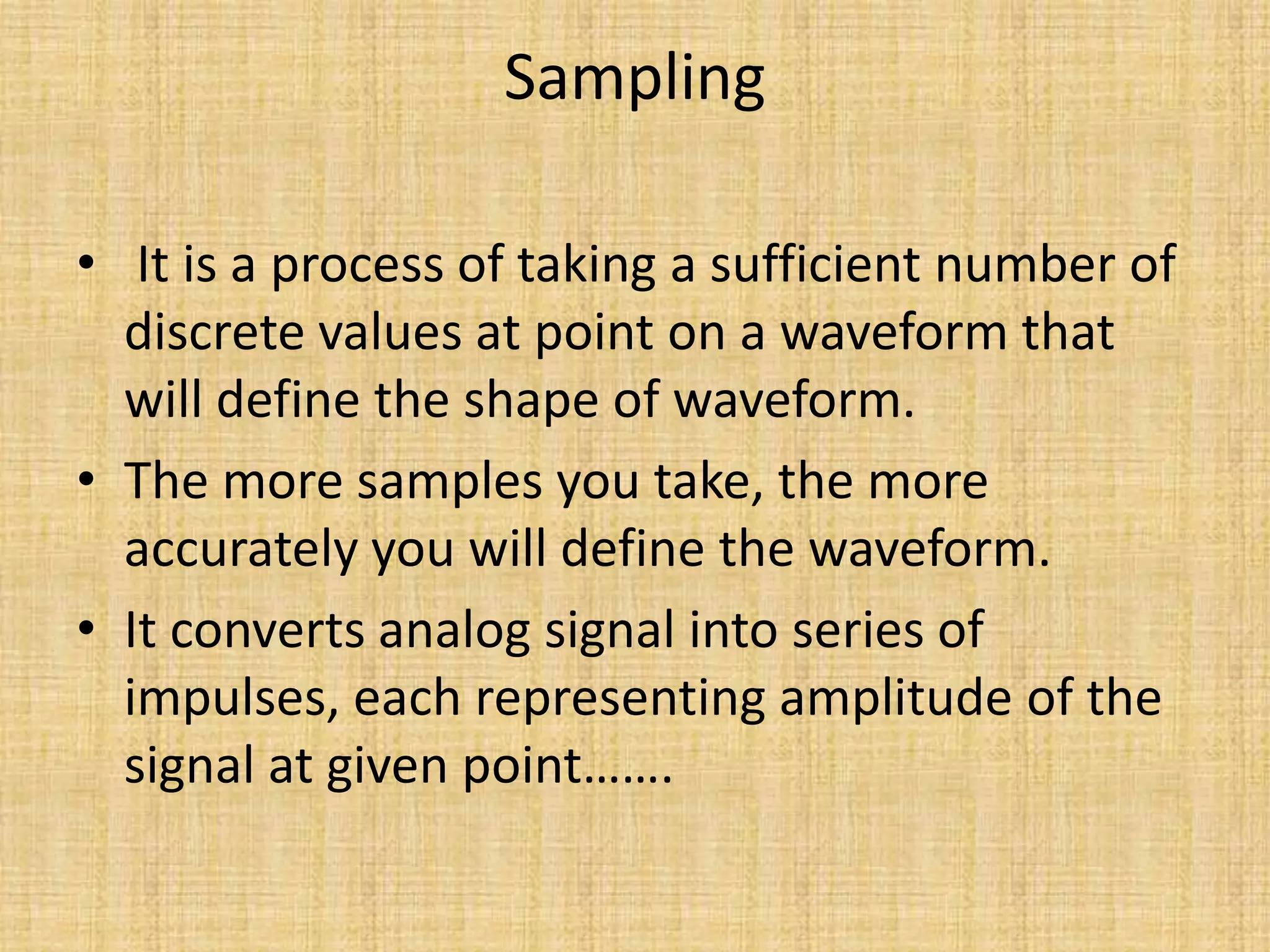 Analog to digital conversion | PPTX