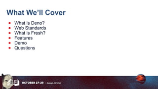 Nick Taylor - A Full Stack Web Framework for Deno | PPTX