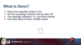 Nick Taylor - A Full Stack Web Framework for Deno | PPTX