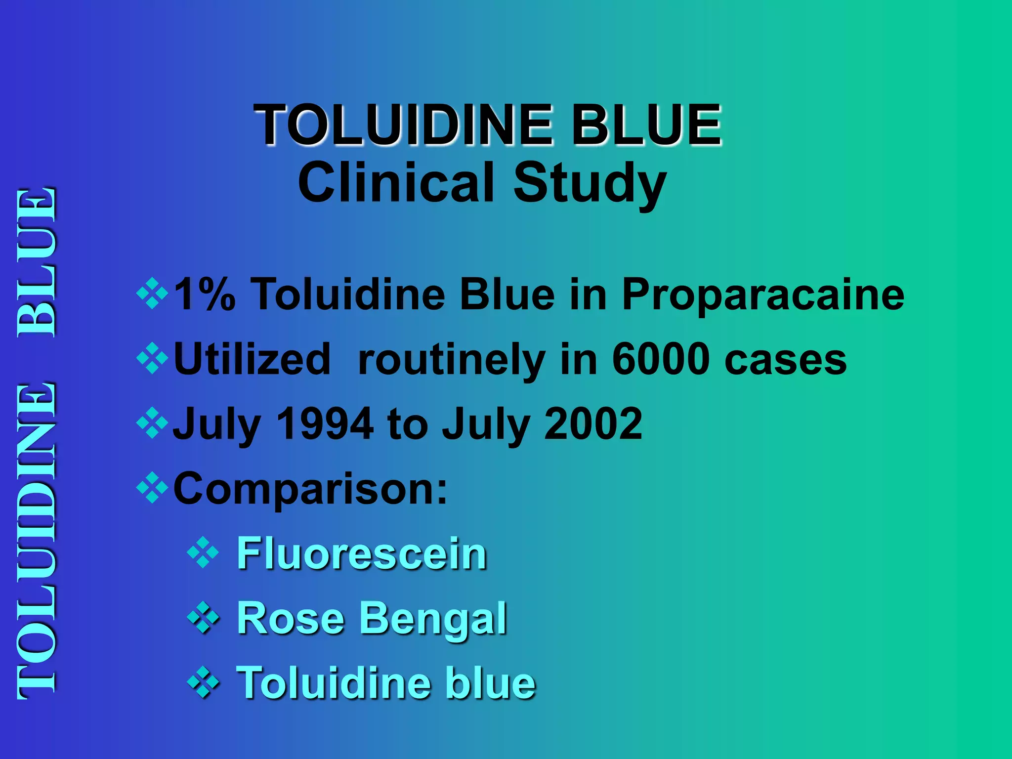 TOLUIDINE BLUE | PDF