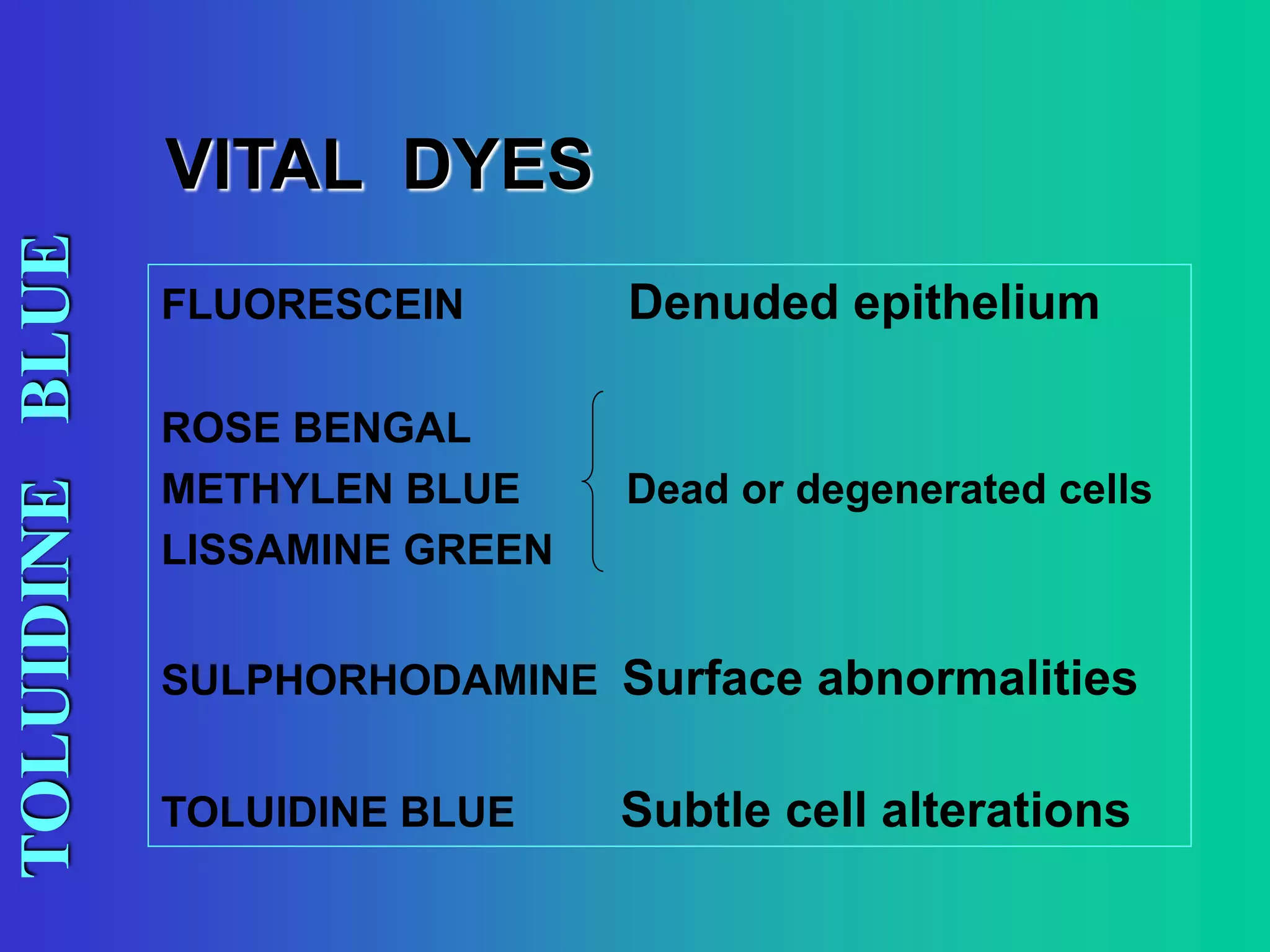 TOLUIDINE BLUE | PDF