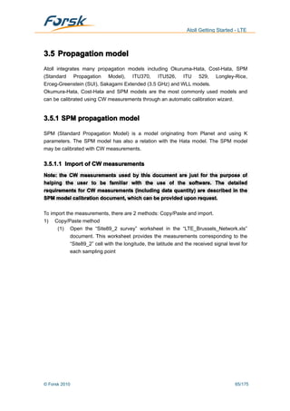 Atoll getting started_lte_282_en | PDF