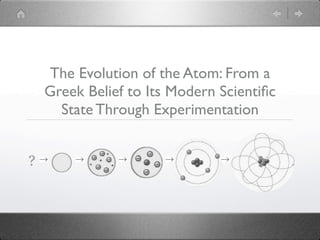 Evolution of the Atom | KEY