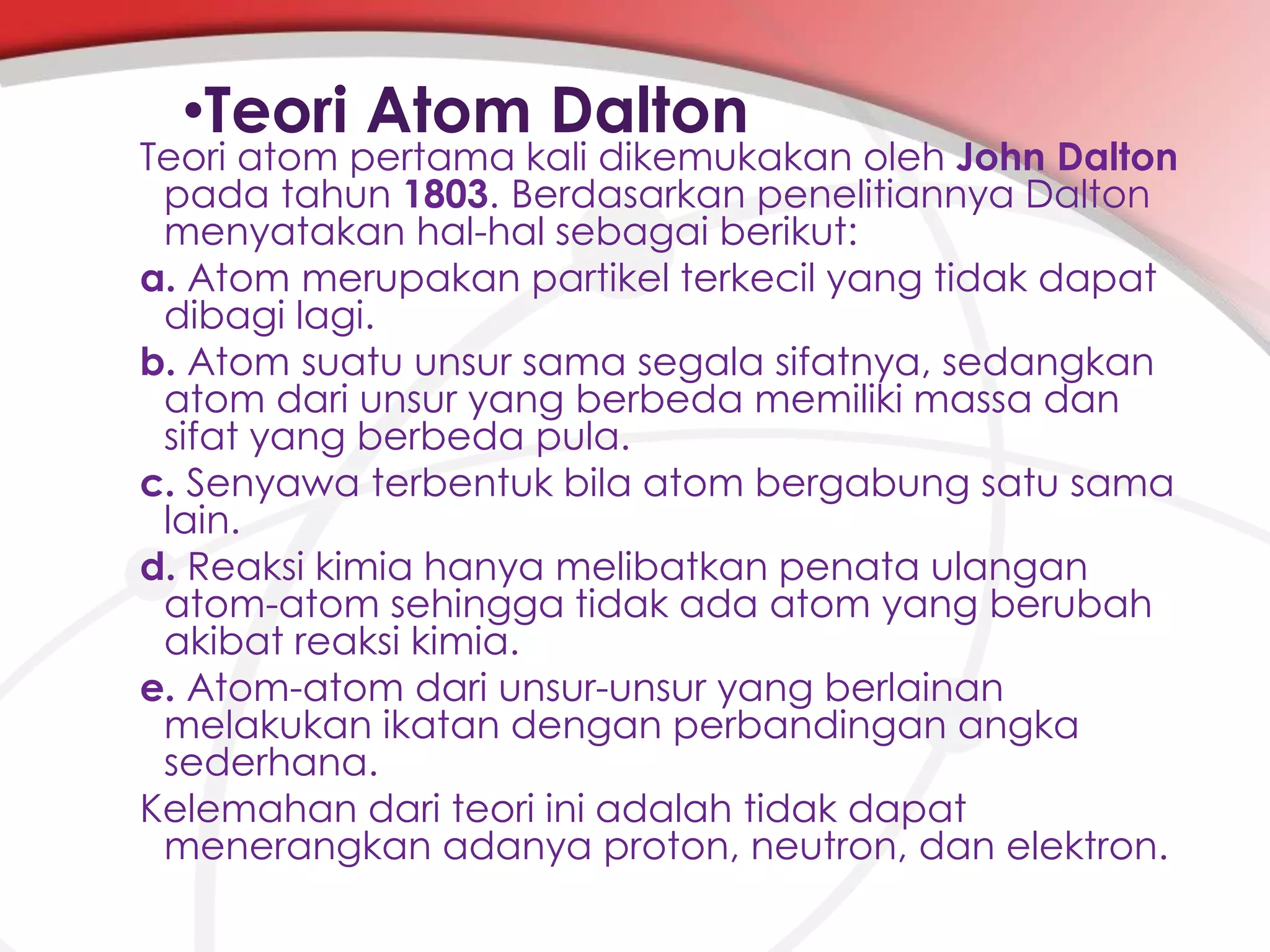 Presentasi Atom Lengkap | PPTX