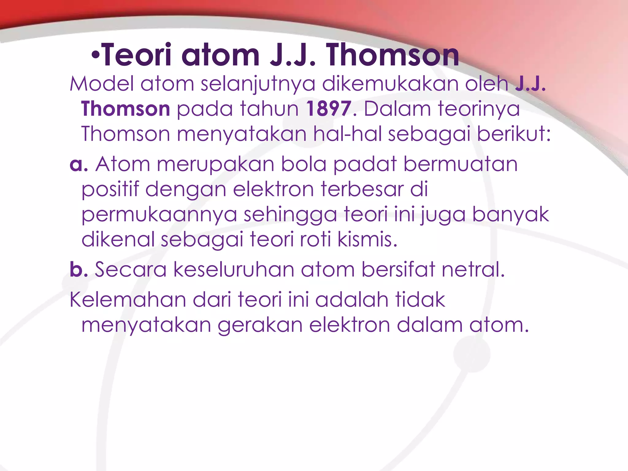 Presentasi Atom Lengkap | PPTX