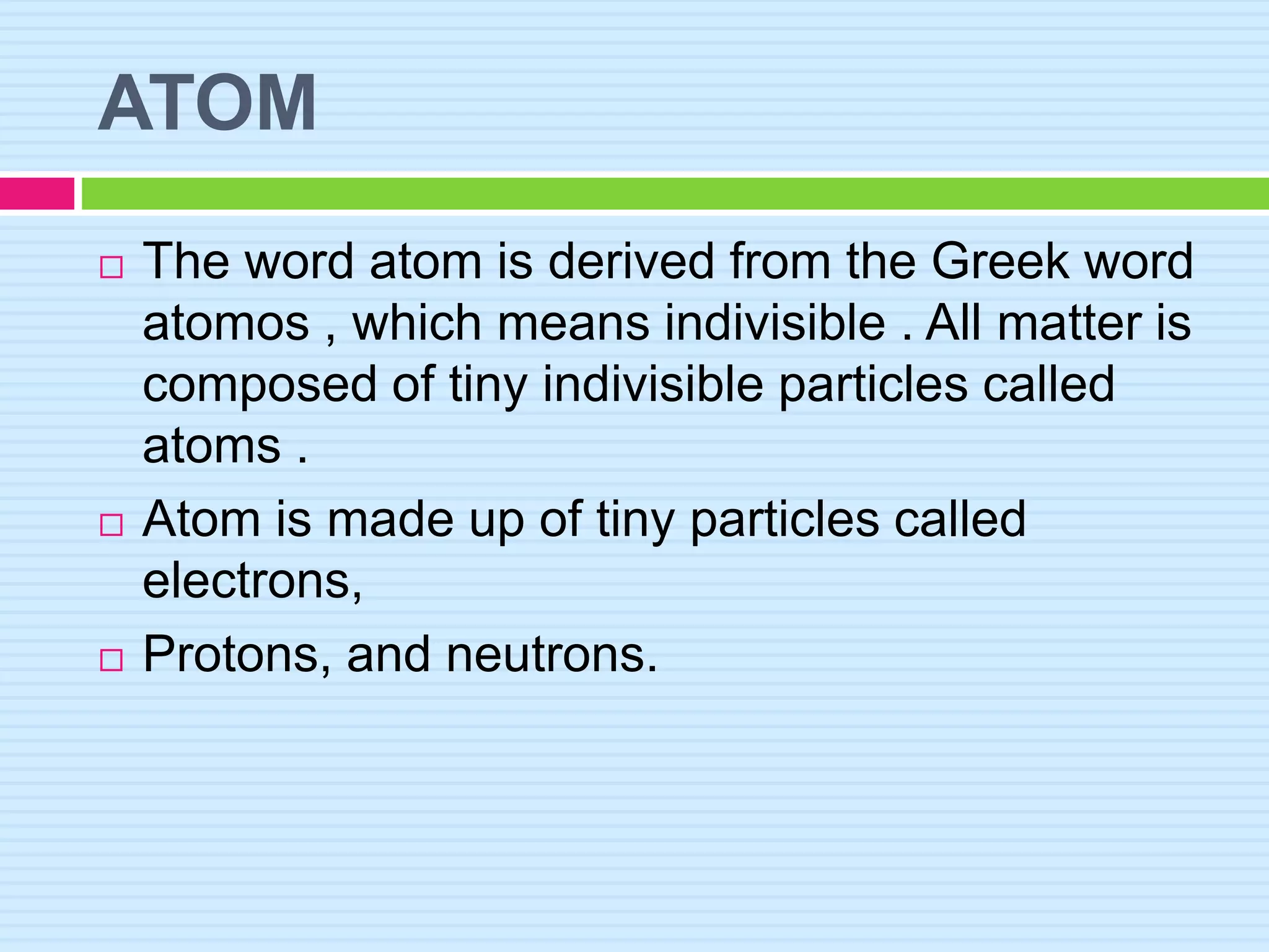 Atom | PPT