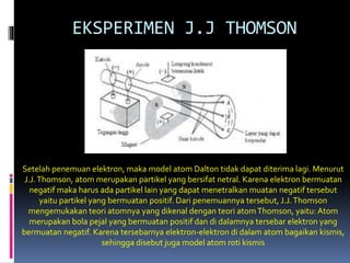 TEORI ATOM J.J. THOMSON | PPTX