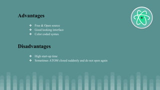 Atom IDE.pptx | Programming Languages | Computing