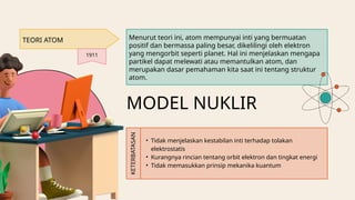struktur atom dan sistem periode unsur kimia | PPTX