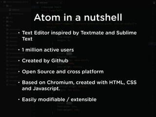 Atom Text Editor: Resistance is Futile | PDF