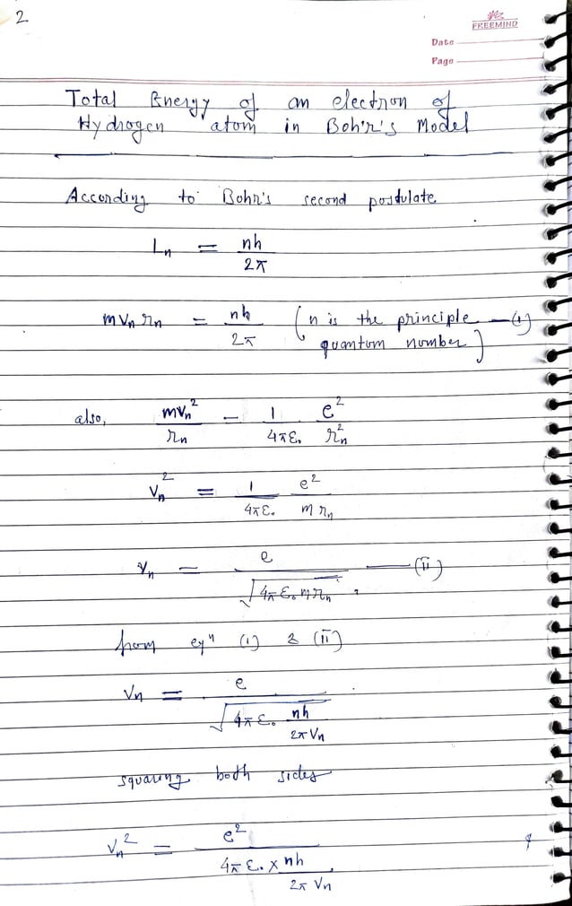 class 12 physics atoms chapter important notes | PDF | Physics | Science