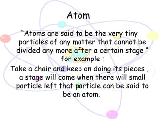 Atom and structure | PPT