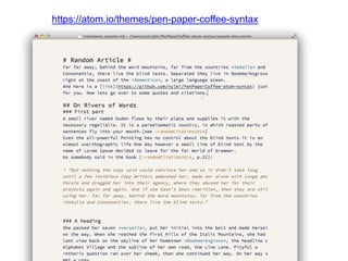 An Intro to Atom Editor | PPTX | Web Development | Internet