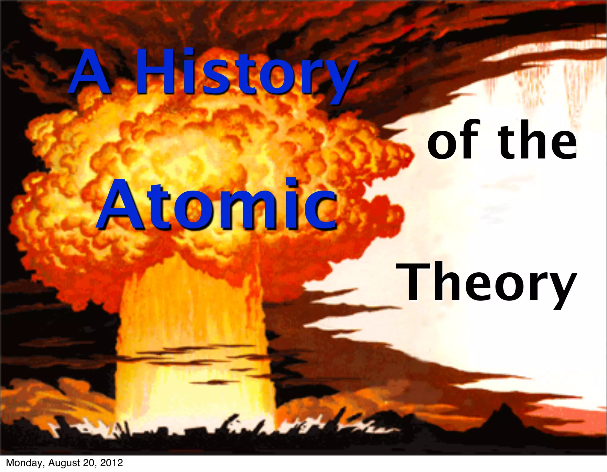 History of Atomic Theory | PDF