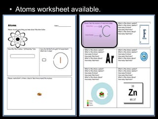 Atomic Mass, Atomic Number, Isotopes, Physical Science Lesson ...