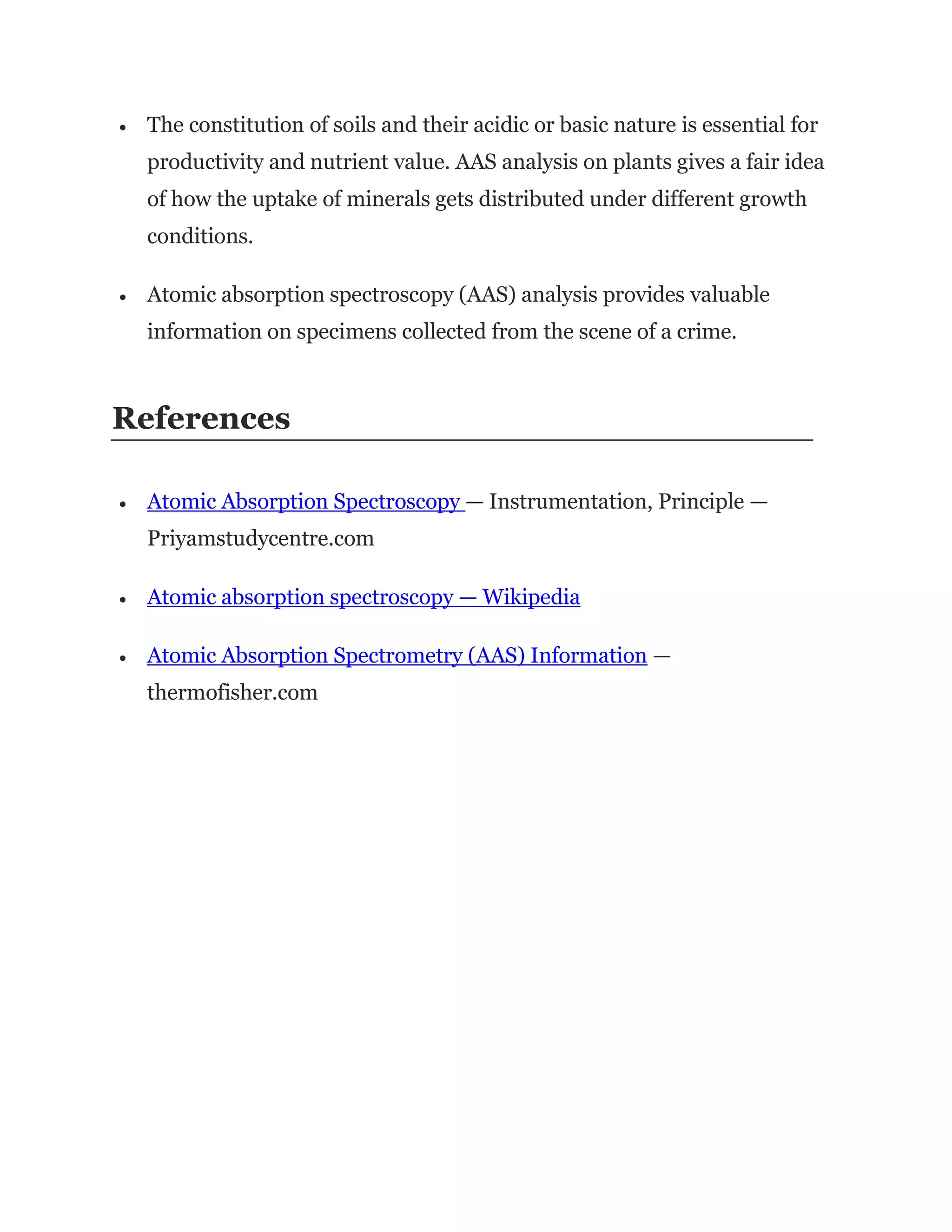 Atomic Absorption Spectroscopy (AAS) | PDF