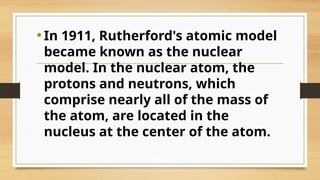 Different Models of the Atom from the Earliest Times to the Most Recent ...