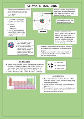 Atomic structure-1 | PDF