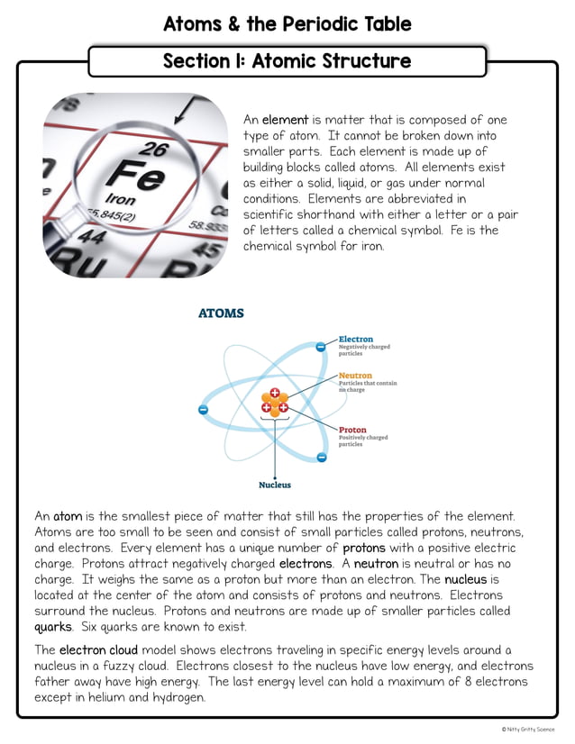 Atomic structure-section-1 | PDF