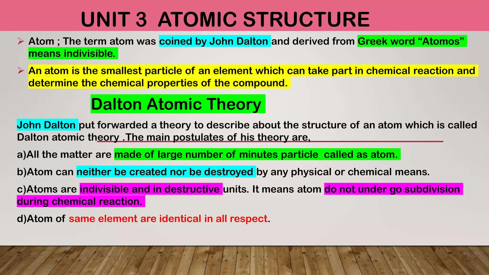 Atomic structure Grade 11 Chemistry | PDF