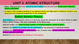 Atomic structure Grade 11 Chemistry | PDF