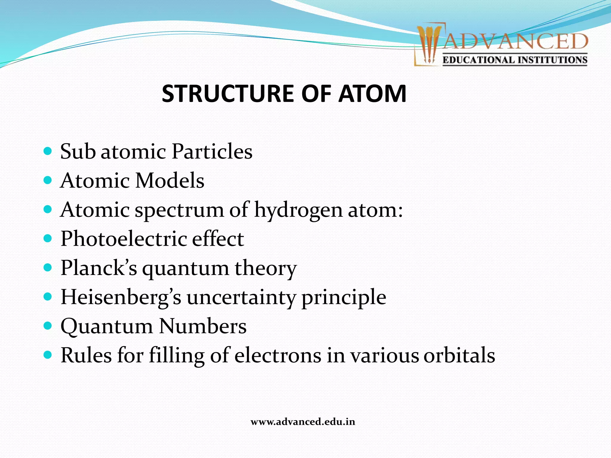 Atomic Structure | PPTX