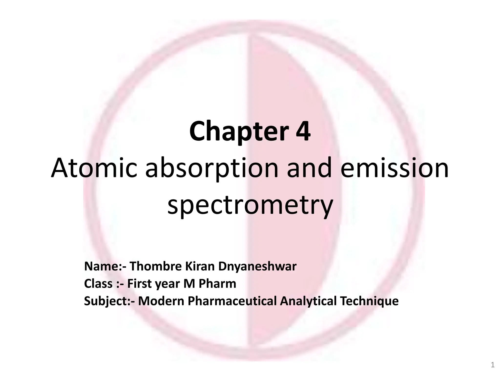 Atomic_Absorption_and_Emission_Spectrometry.pptx | Chemistry | Science